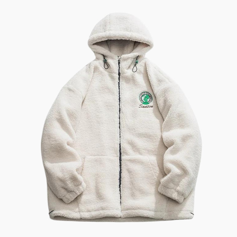 Manteau blanc moumoute | Pilou-Pilou Store