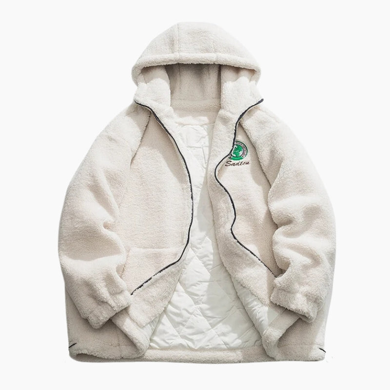 Manteau blanc moumoute | Pilou-Pilou Store